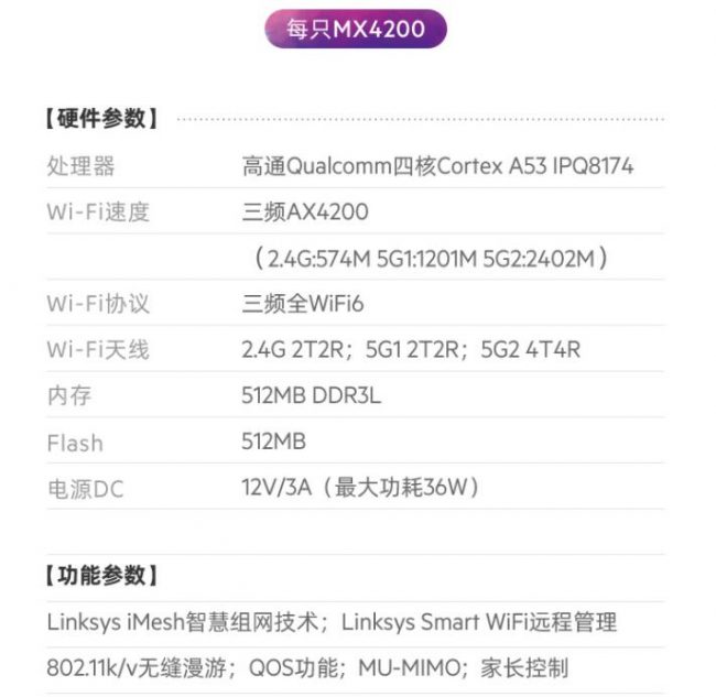 LINKSYS MX4200新品预售，谈一下它的CPU IPQ8174-路由器交流