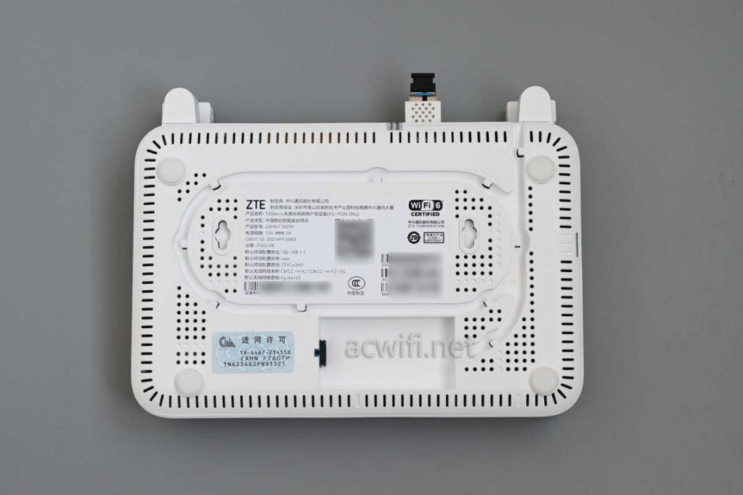 2.5G LAN口光猫中兴F7607P拆机-路由器交流