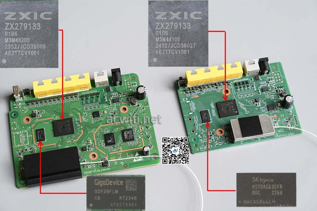 中兴F7615TV3和F7015TV3拆机对比,便宜的2.5G光猫-路由器交流