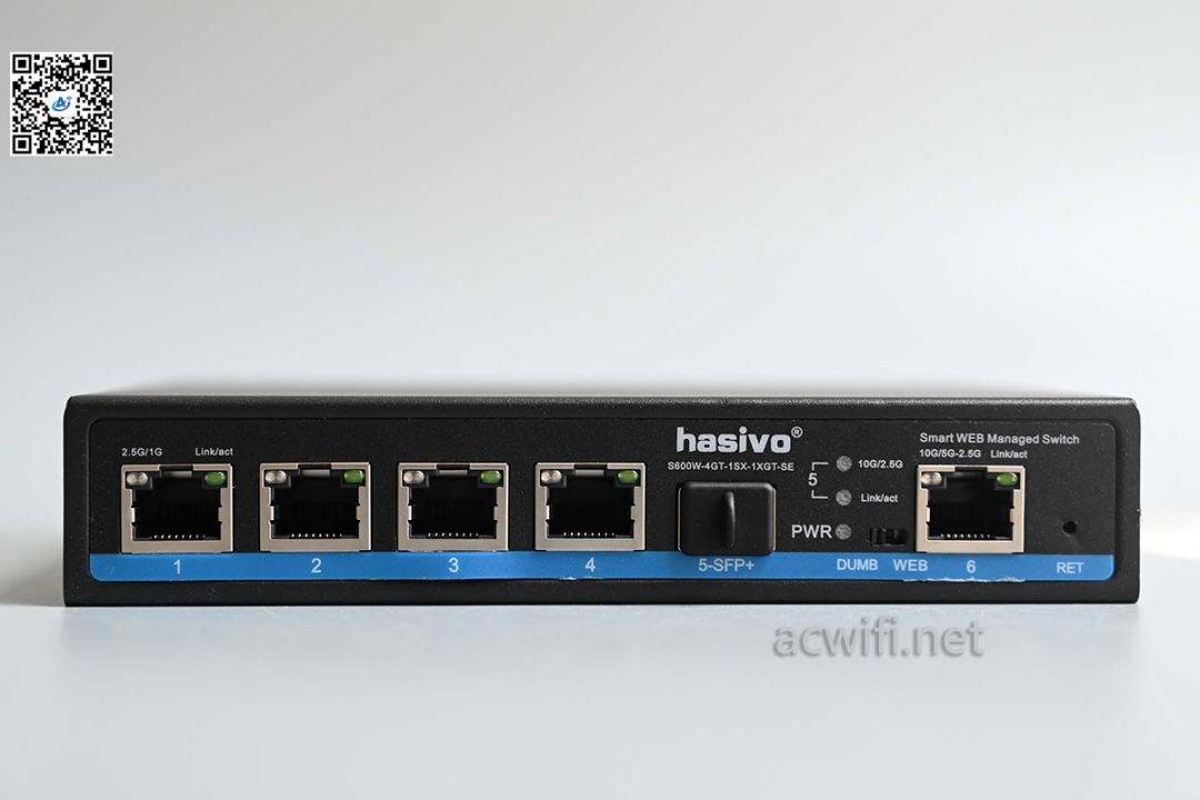 hasivo海思视讯2.5G交换机拆机S600W-4GT-1SX-1XGT-SE带10G电口和轻网管-路由器交流